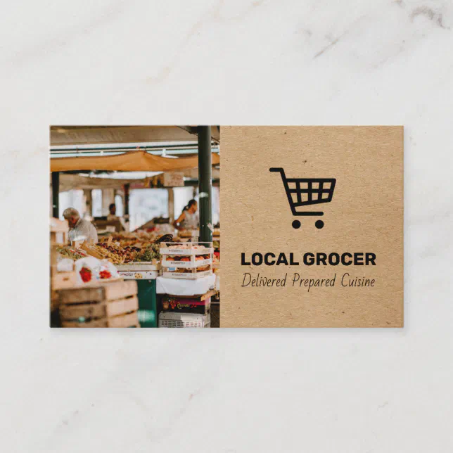 Store Manager | Food Delivery | Farmers Market Business Card | Zazzle