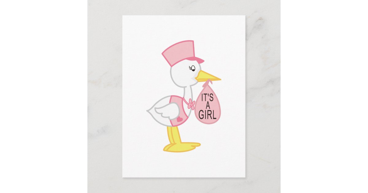 Stork announcement | Zazzle