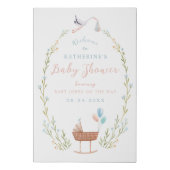 Stork Baby Shower Welcome Sign | Zazzle