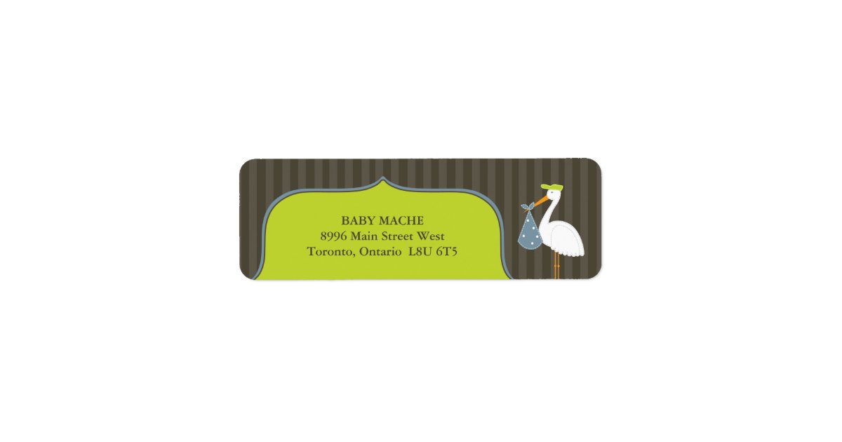 Stork Business Labels | Zazzle