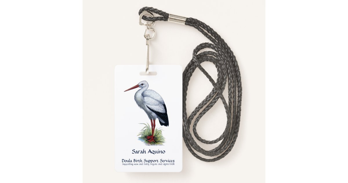 Stork Doula Badge | Zazzle