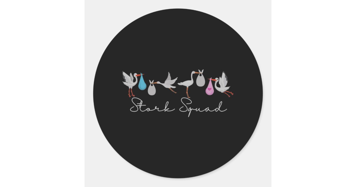 Stork Squad Nurse Labor And Delivery Edition Classic Round Sticker | Zazzle