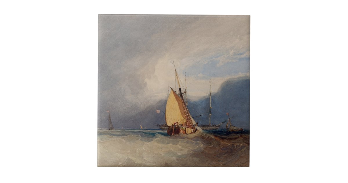 Storm Approaching 1830 Ceramic Tile | Zazzle