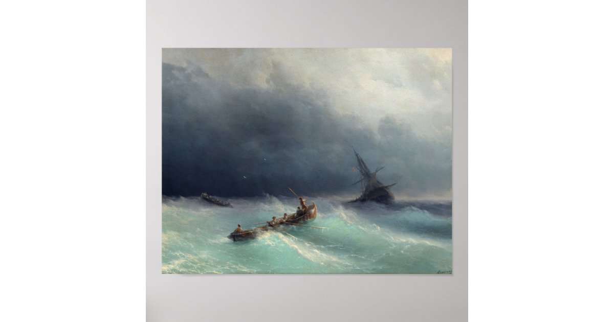 Storm at Sea Poster | Zazzle