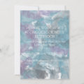 STORM BLUE WATERCOLOR HIBISCUS WEDDING INVITATION | Zazzle