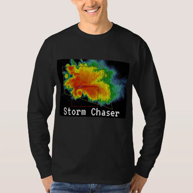 Storm Chaser Hook Echo Radar Image T-Shirt | Zazzle