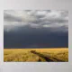 Storm clouds and road across gassy plains of the poster | Zazzle