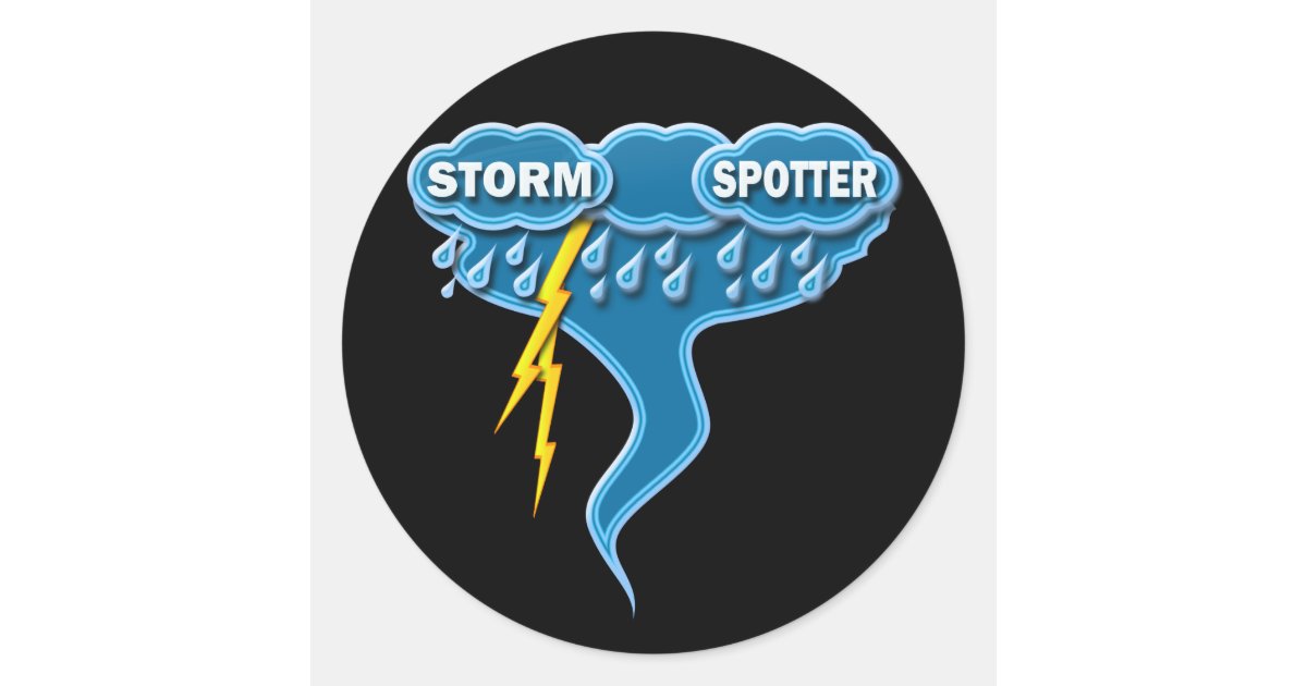 STORM SPOTTER CLASSIC ROUND STICKER | Zazzle