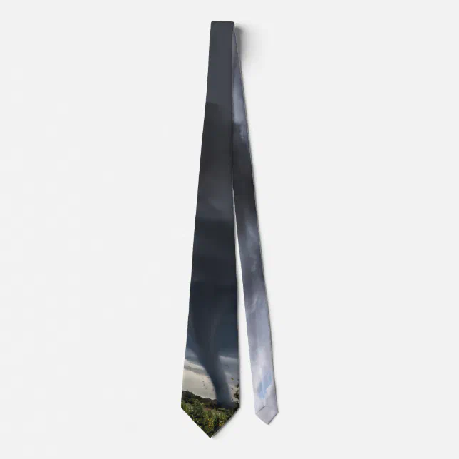 Storm tornado or twister disaster weather neck tie | Zazzle