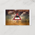 Storm Warning Sign Design, Meteorologist Business Card | Zazzle