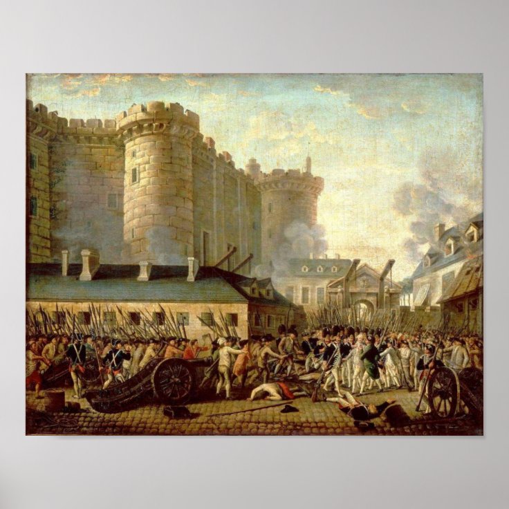 Storming the Bastille Poster | Zazzle