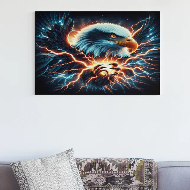 Stormy Majesty Eagles Poster | Zazzle
