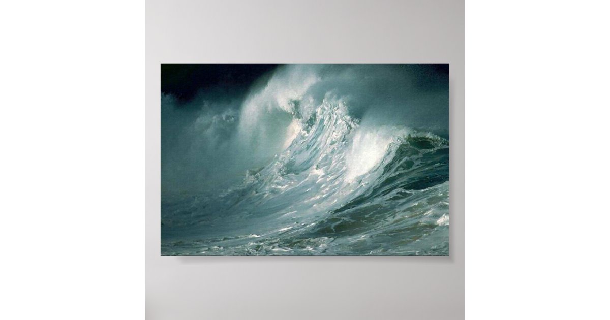 Stormy Waves Poster | Zazzle