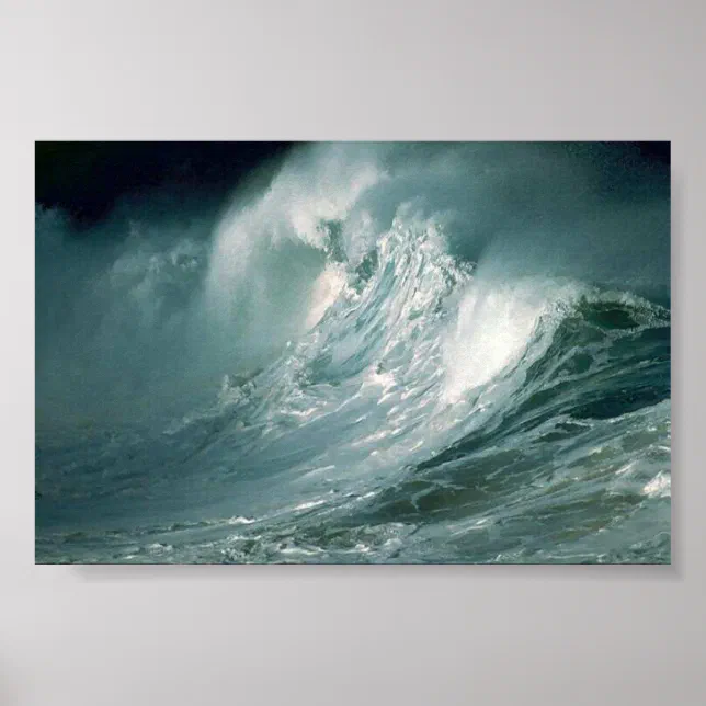 Stormy Waves Poster | Zazzle