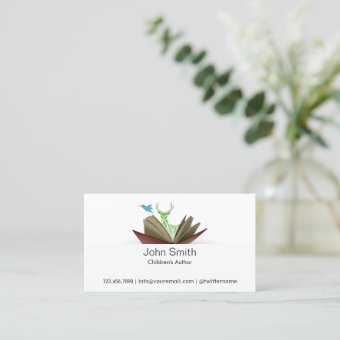 Story Book Children's Author Business Card | Zazzle