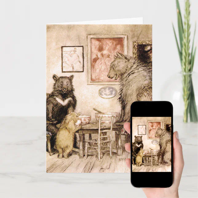 Story of the Three Bears by Rackham Card | Zazzle