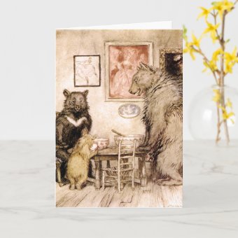 Story of the Three Bears by Rackham Card | Zazzle