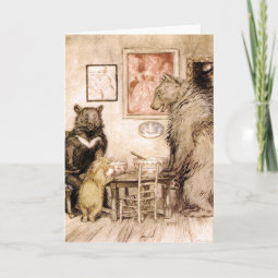 Story of the Three Bears by Rackham Card | Zazzle
