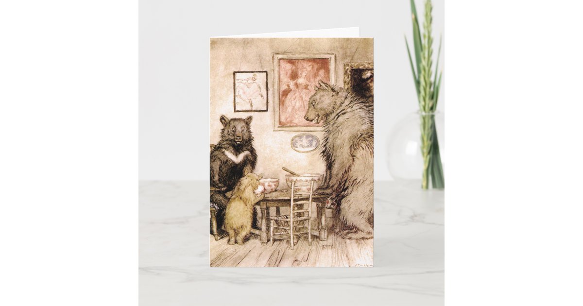 Story of the Three Bears by Rackham Card | Zazzle
