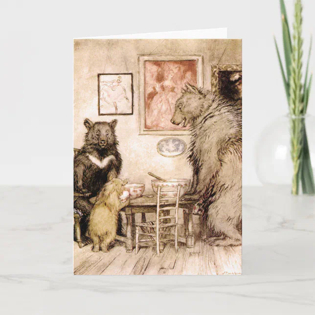 Story of the Three Bears by Rackham Card | Zazzle