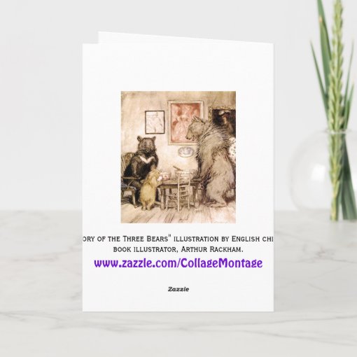 Story of the Three Bears by Rackham Card | Zazzle