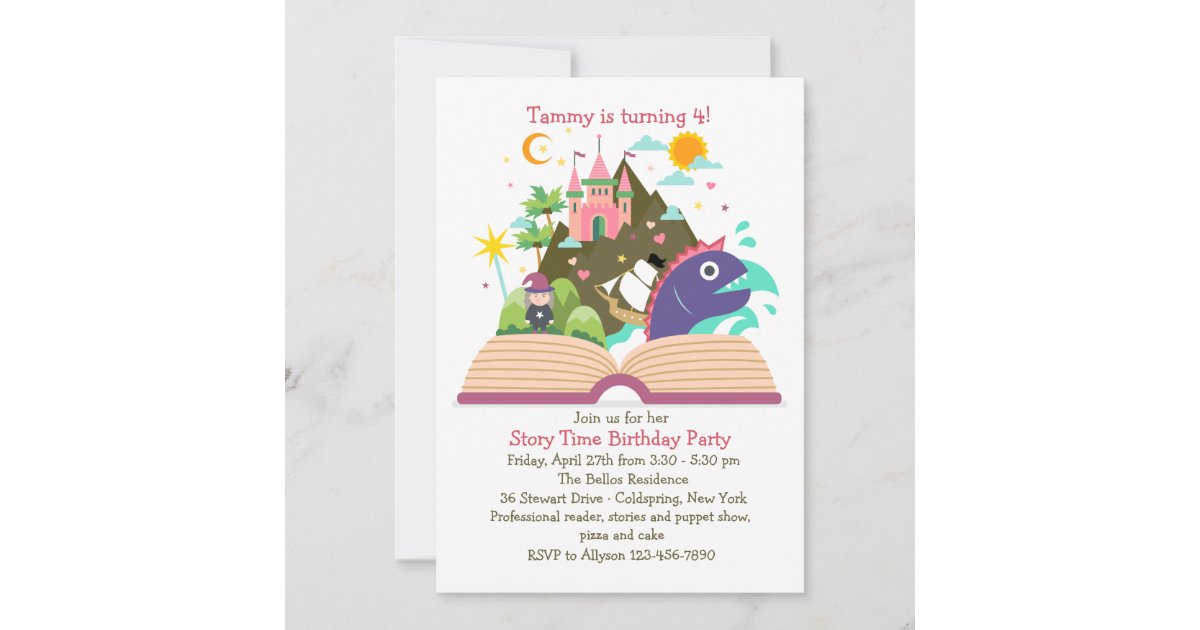 Story Time Invitation | Zazzle