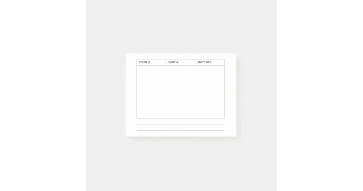 Storyboard sticky notes | Zazzle