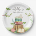 Storybook Baby Shower Book Books New Chapter Paper Plates | Zazzle