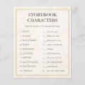 Storybook Characters New Chapter Baby Shower Game | Zazzle