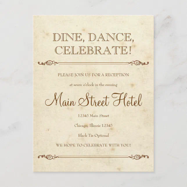 Storybook Reception Insert Card | Zazzle