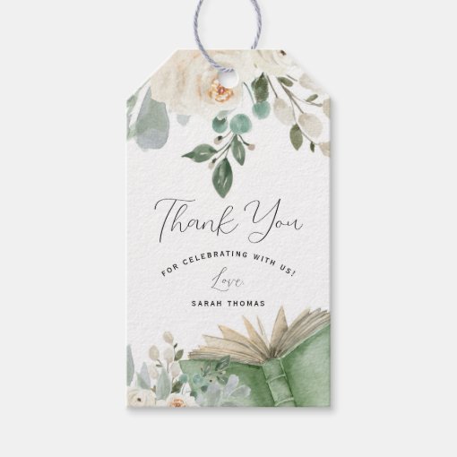 Storybook Themed New Chapter Baby Shower Gift Tags | Zazzle