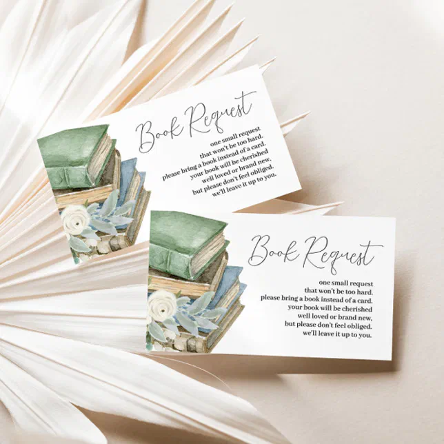 Storybook Themed New Chapter Book Request Enclosure Card | Zazzle