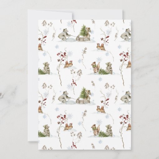 Storybook | Winter Woodland Forest Baby Shower Invitation | Zazzle