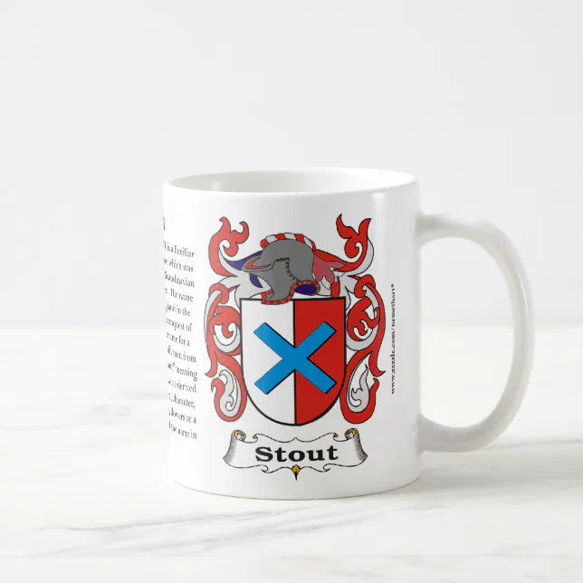 Stout, the Origin, the Meaning and the Crest on a Coffee Mug | Zazzle