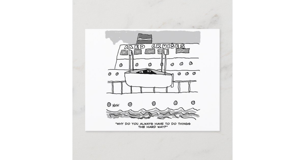 Stowaways on a Cruise Ship Postcard | Zazzle