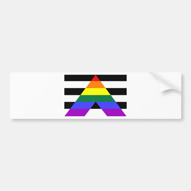 Straight Allies Bumper Sticker | Zazzle