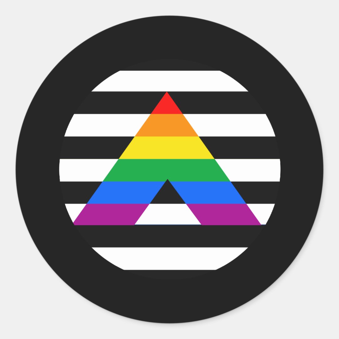 Straight Ally Pride Classic Round Sticker | Zazzle