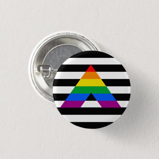 Straight Ally Pride Pinback Button | Zazzle