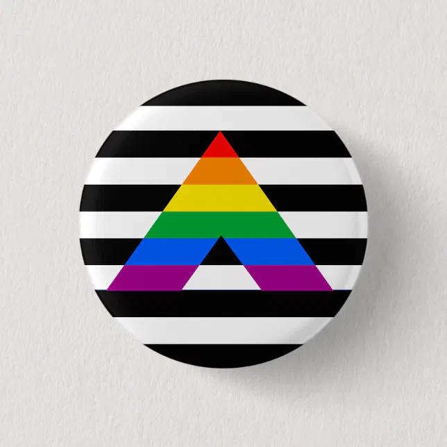 Straight Ally Pride Pinback Button | Zazzle