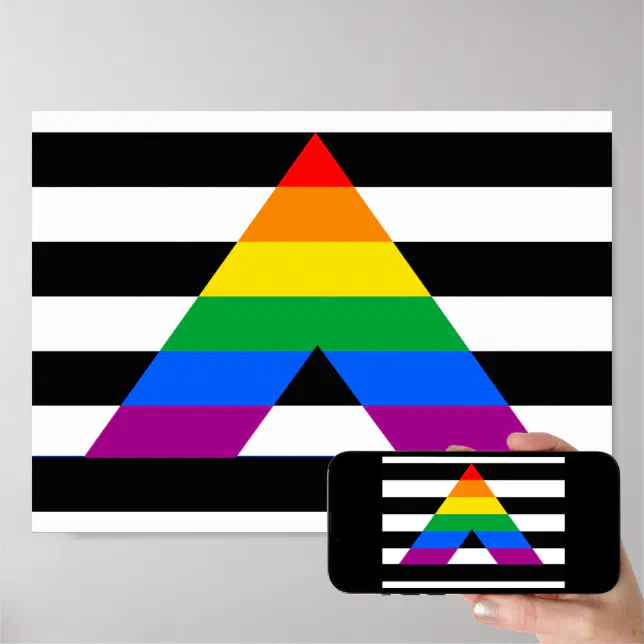 Straight Ally Pride Poster | Zazzle
