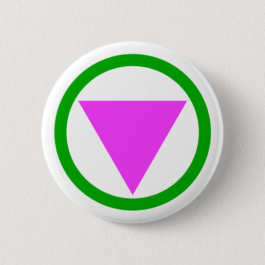 Straight ally symbol button | Zazzle