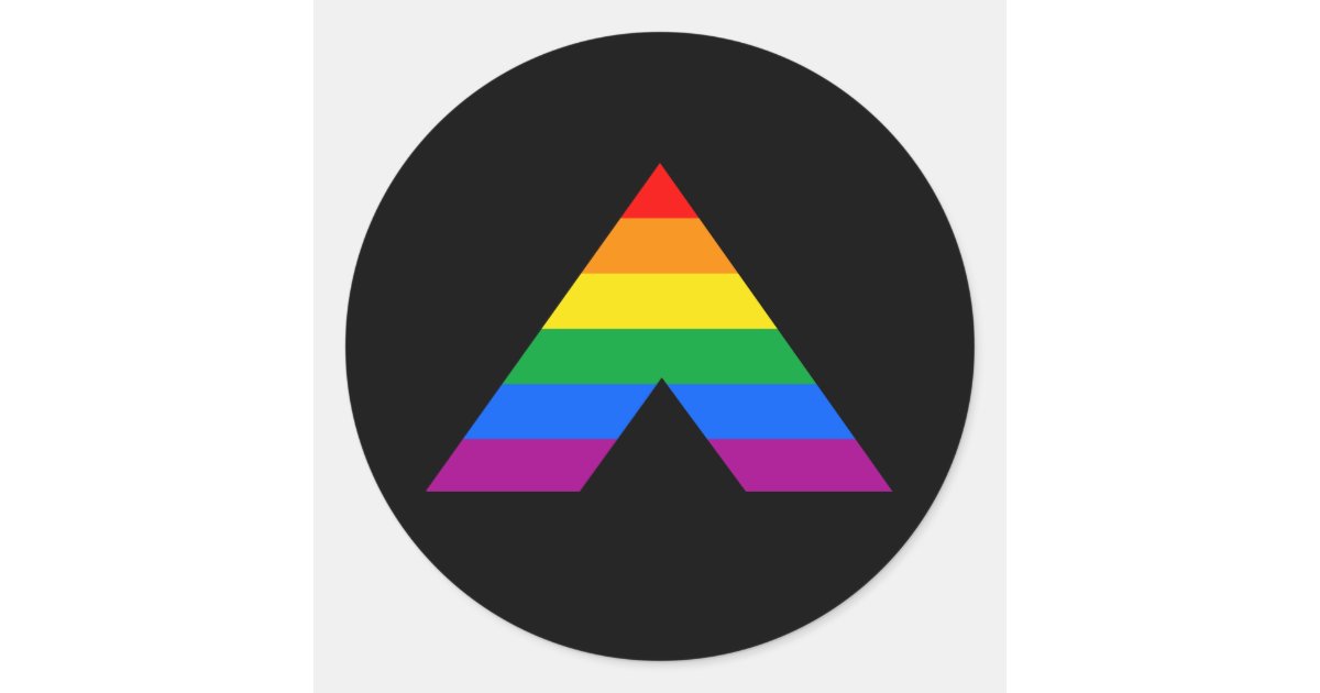 Straight Ally Symbol Classic Round Sticker | Zazzle