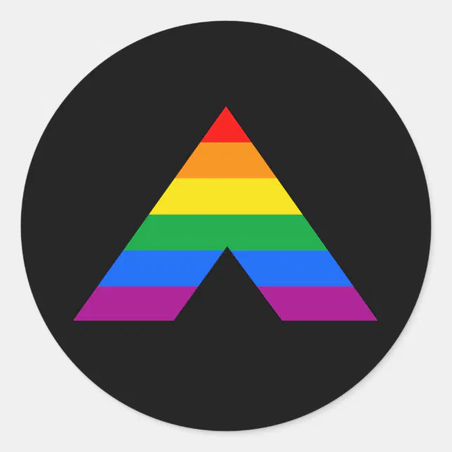 Straight Ally Symbol Classic Round Sticker | Zazzle