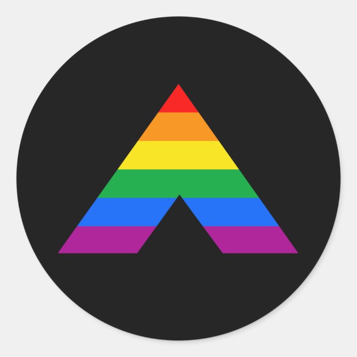 Straight Ally Symbol Classic Round Sticker | Zazzle.com