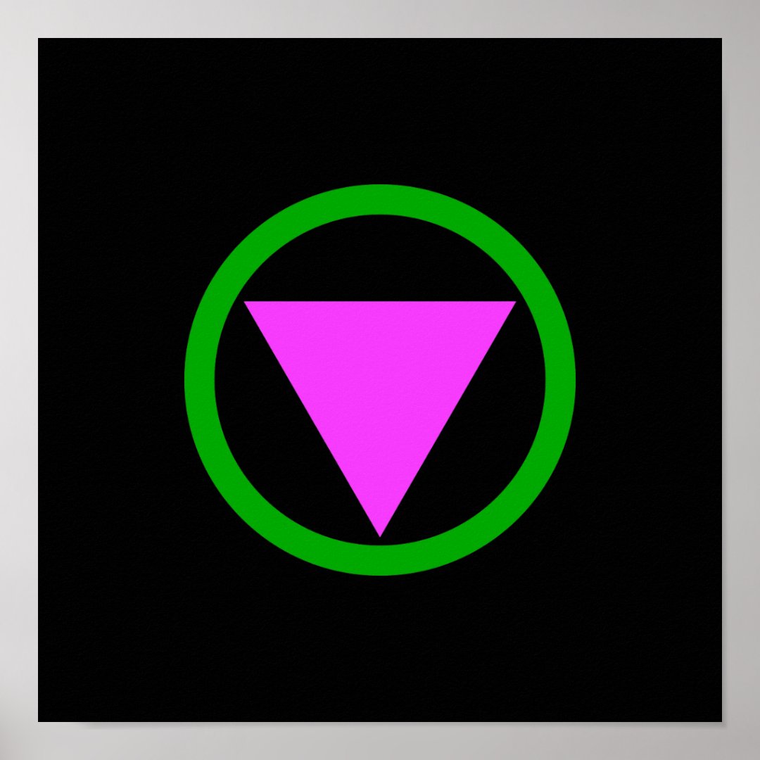 Straight ally symbol poster | Zazzle