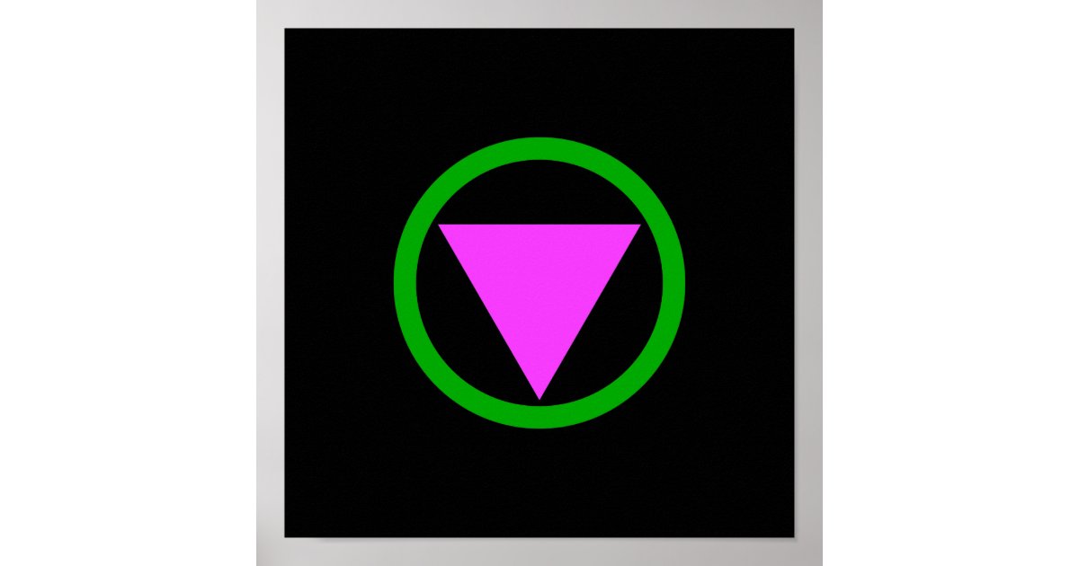 Straight ally symbol poster | Zazzle