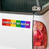 STRAIGHT BUT NOT NARROW BUMPER STICKER | Zazzle