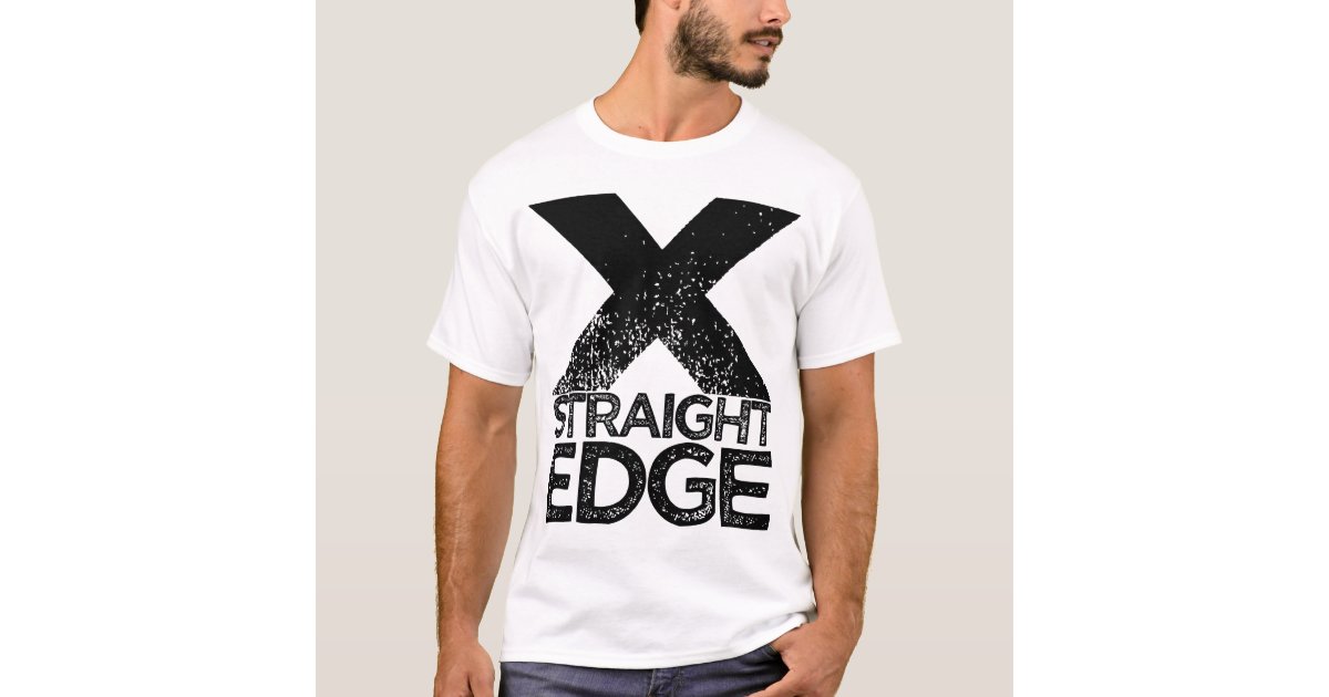 Straight Edge T-shirt | Zazzle