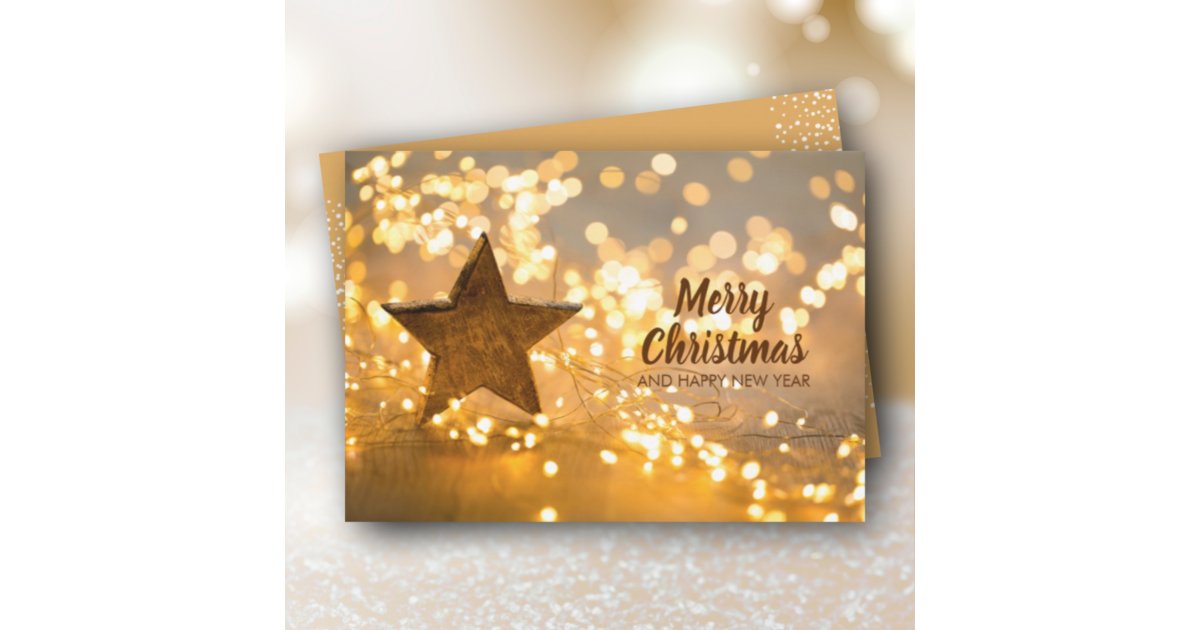 Strand of Christmas Lights Holiday Card | Zazzle