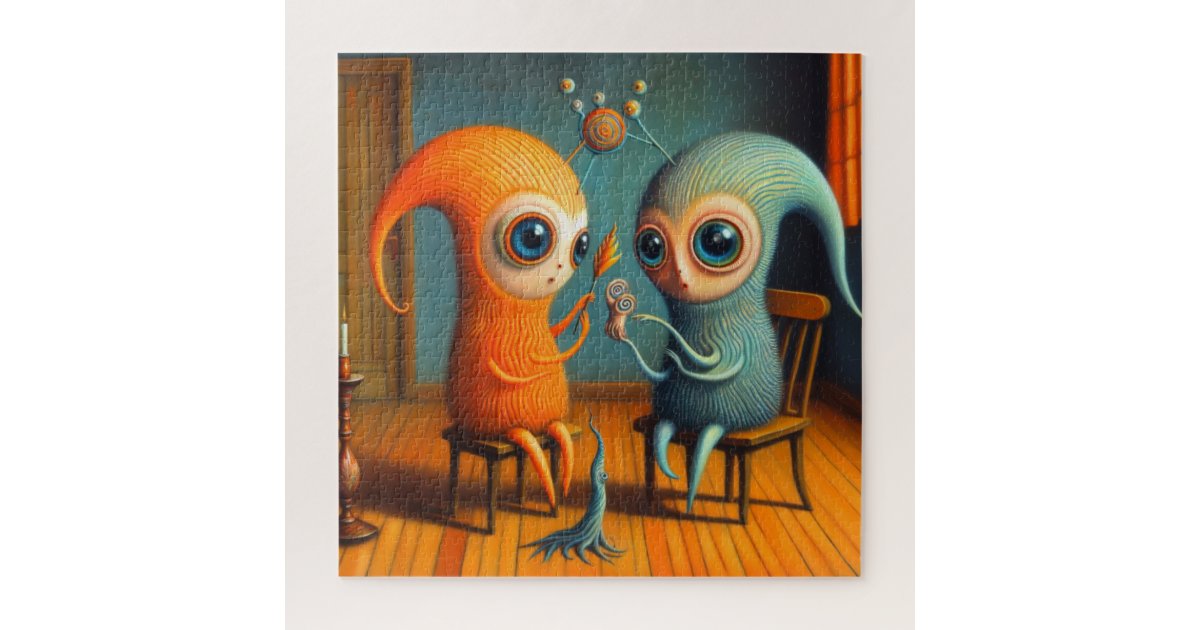 Strange creatures jigsaw puzzle | Zazzle